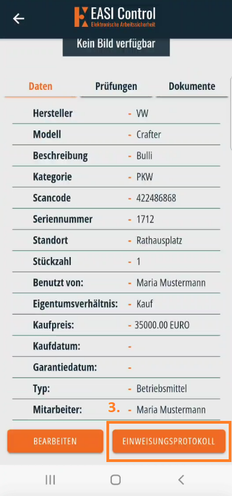Geräte - Ersteinweisung – EASI Control