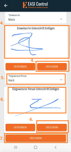 Geräte - Ersteinweisung – EASI Control