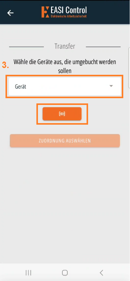 Gerätetransfer – EASI Control